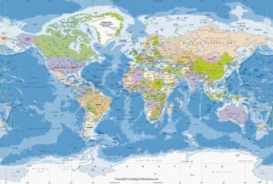 Map Of World With Latitude And Longitude Printable - template ...