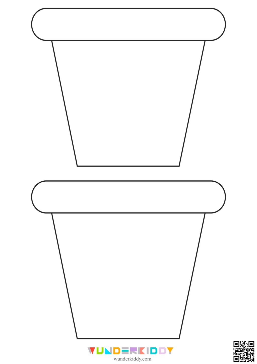 Printable Flower Pot Template - template.insidethehood.com