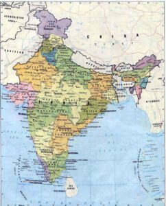 Printable Map Of India - template.insidethehood.com