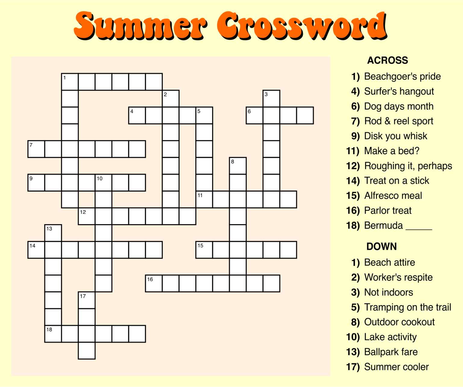 Large Print Crosswords Printable - template.insidethehood.com