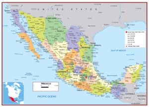 Printable Map Of Mexico - template.insidethehood.com