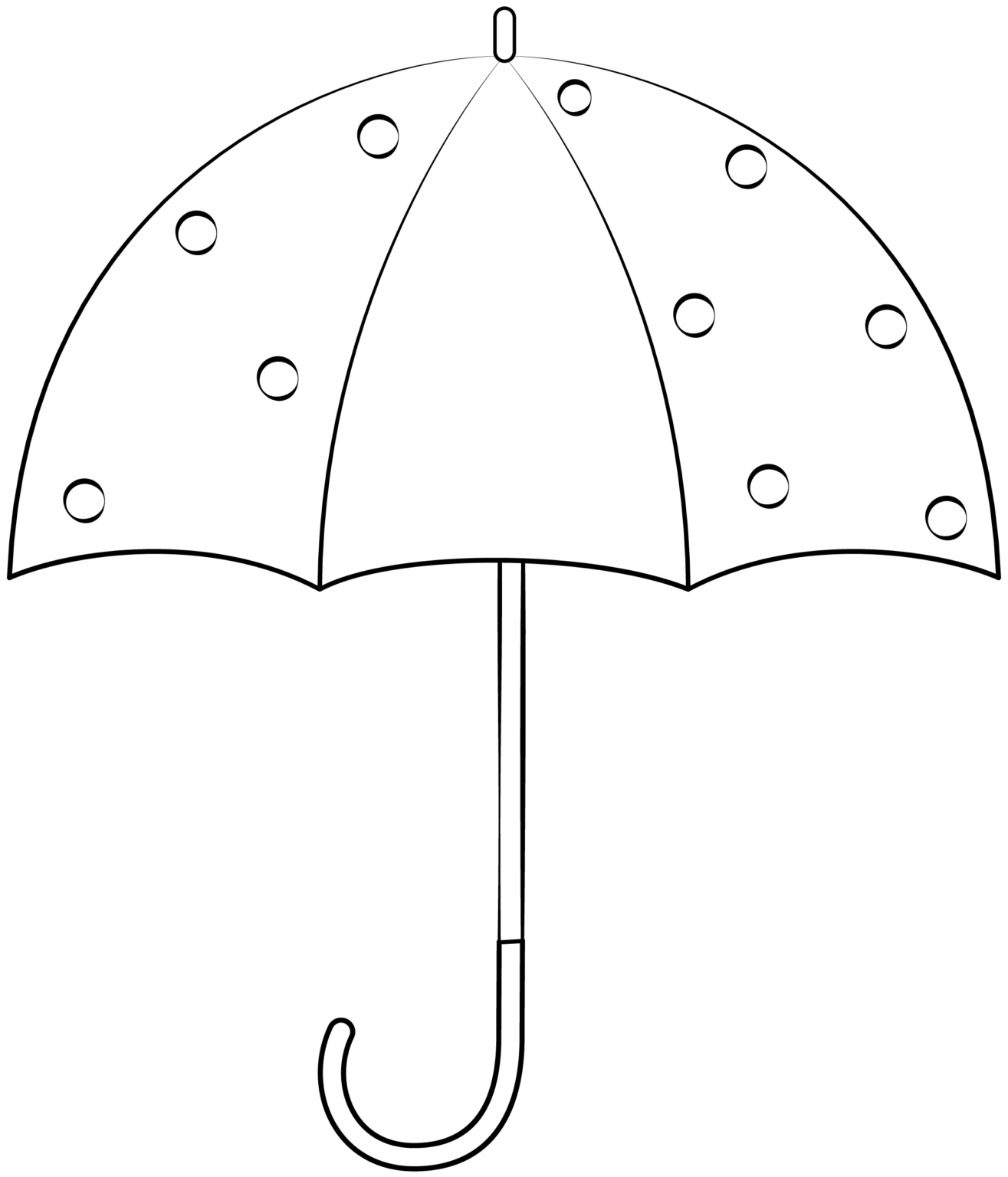 Umbrella Template Printable - template.insidethehood.com