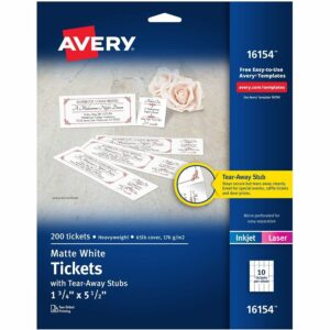 Avery Printable Raffle Tickets - template.insidethehood.com