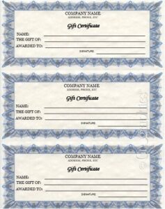 Avery Printable Gift Certificates - template.insidethehood.com