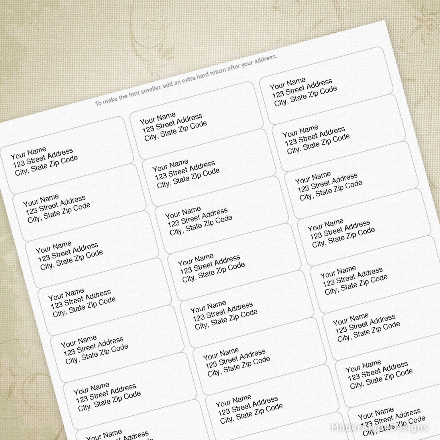 Avery Return Labels Printable - template.insidethehood.com